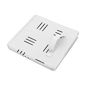 Sweet Jojo Designs White and Black Boho Mudcloth Foldable Fabric Storage Cube Bins Boxes Organizer Toys Kid Baby Set of 2 Black and White Bohemian Woodland Tribal Southwest Mud Cloth Hatch Triple Line