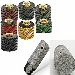 Polishing Abrasive Tools Mart 1 Inch Diamond Finger Milling Bit 7 Polishing Drum for Enlarging Shaping Polish Holes on Porcelain Tile Ceramic Marble Granite Stone Concrete