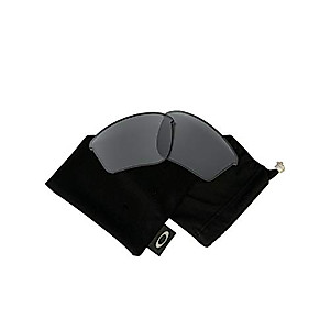 Oakley Original Half Jacket 2.0 XL OO9154 Replacement Lenses For Men For Women+BUNDLE Microfiber Cloth Bag (Shiny Black Iridium)