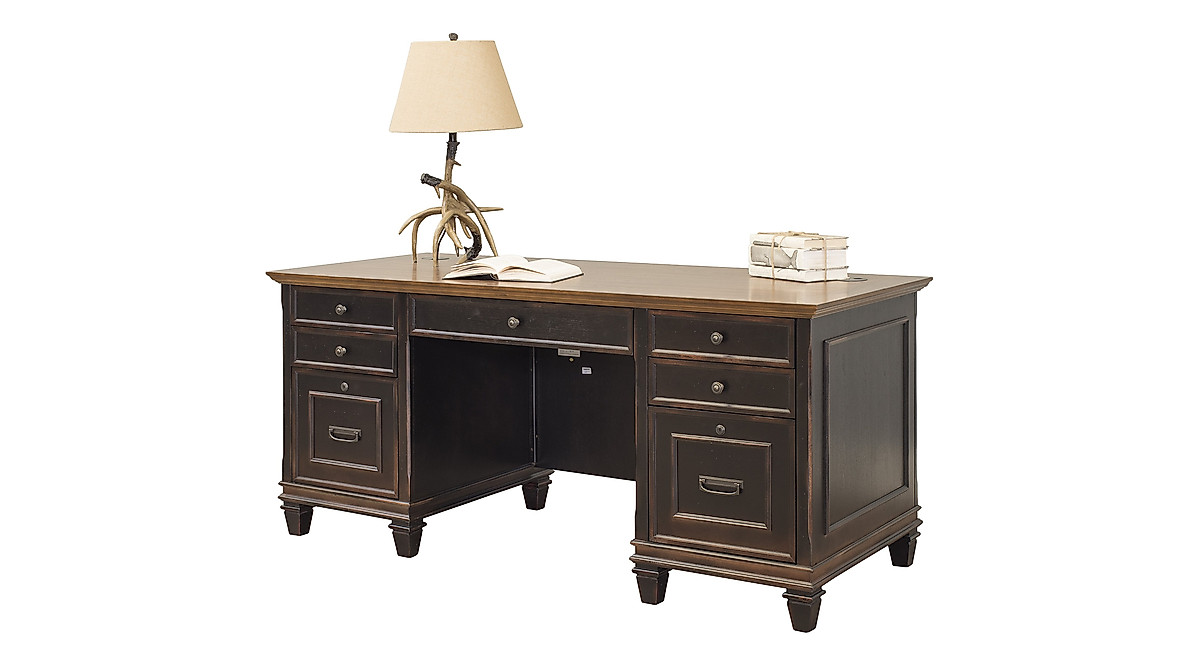 Martin Furniture Hartford Desk & File Cabinet - Fully Assembled ...