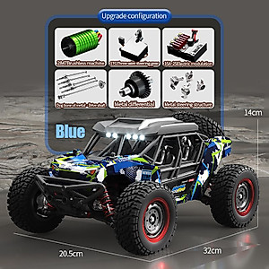 Brushless RC Car, 70km/h, 16106 PRO, High Speed RC Car, RTR, 1/16 4WD Off-Road Drift Brushless Crawler RC Truck for Adults Blue