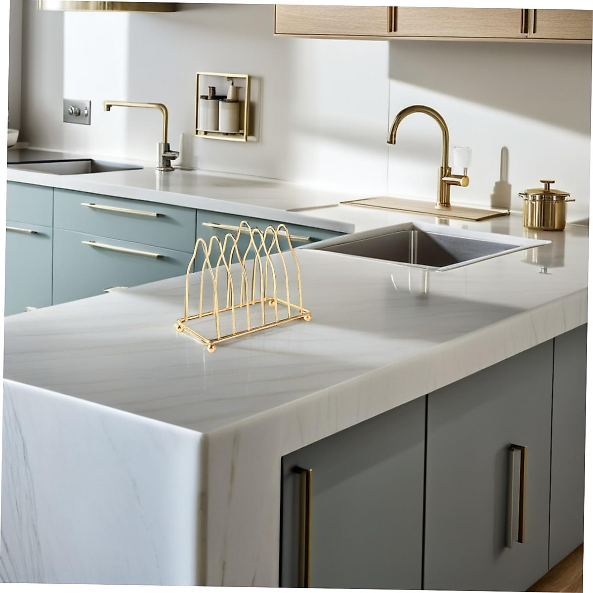 Operitacx Plate Racks Metal Dish Rack Pot Lid Holder Plate Stand Kitchen Cabinet Organizer Drying Rack for Bowl Cup Cutting Board