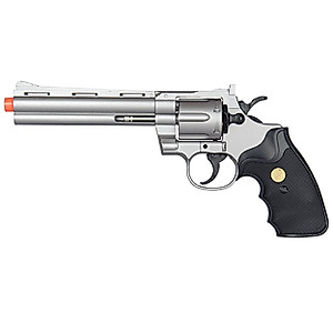 UKARMS Spring Airsoft Gun - 6 SHOT 357 MAGNUM REVOLVER w/Shells + 6mm BBS (Silver)