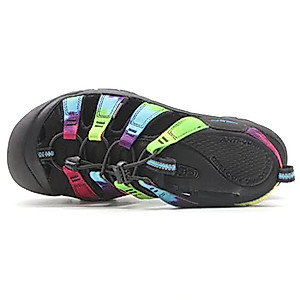 KEEN Women's Newport H2 Closed Toe Water Sandals, Original Tie Dye, 7