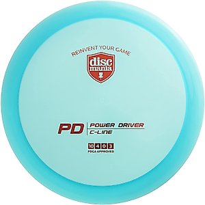 Discmania C-Line PD Disc Golf Driver – Overstable Drives, Disc Golf Power Driver - Colors Will Vary (170-172g)