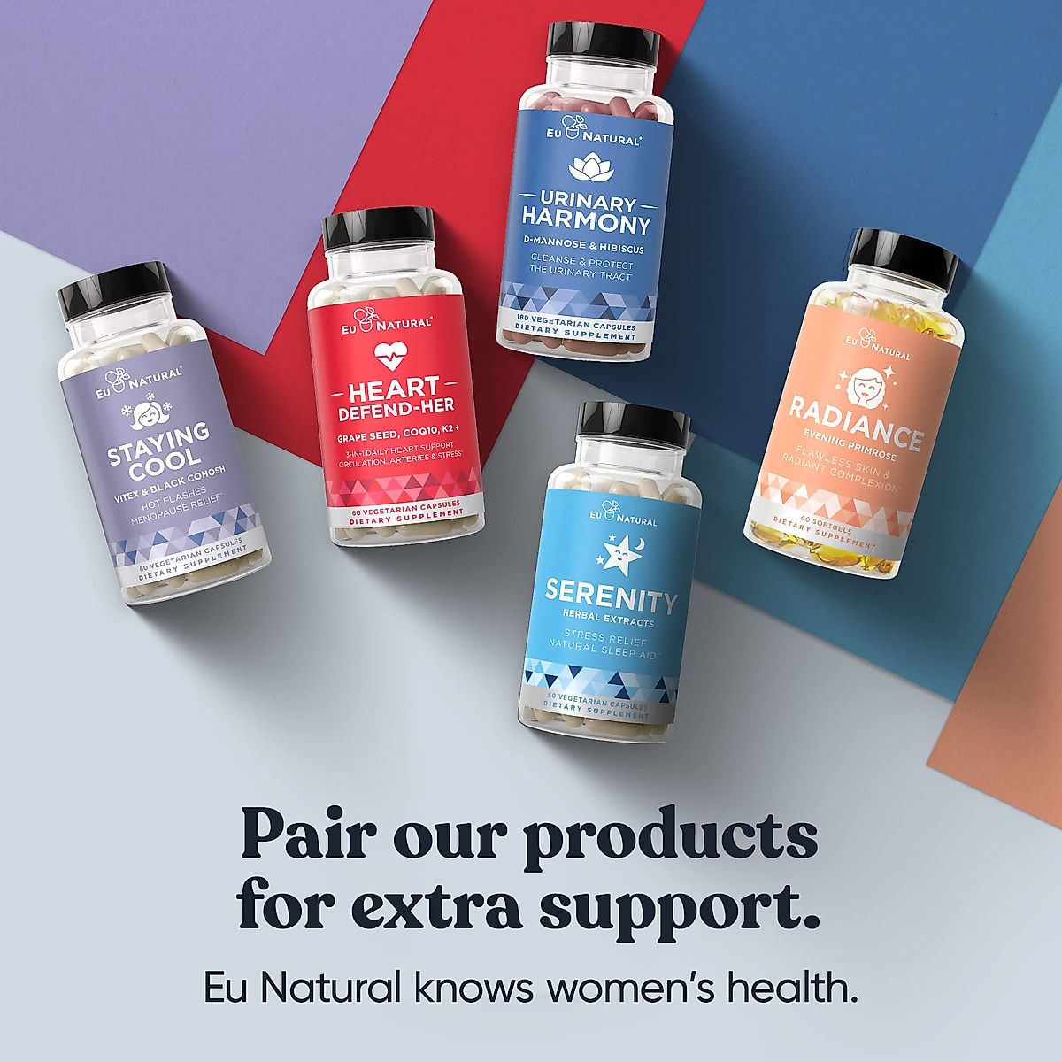 Staying Cool Menopause Supplements for Women – Hormonal Hot Flashes, Weight Support, Night Sweats – Vitex Chaste Tree & Black Cohosh Pills for Natural Relief – 60 Vegetarian Soft Capsules