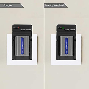 NP-FH50 Battery Charger for Sony NP-FP30, NP-FP40, NP-FP50, NP-FP60, NP-FP70, NP-FP90, NP-FH30, NP-FH40, NP-FH60, NP-FH70, NP-FH100, NP-FV30, NP-FV40, NP-FV50, NP-FV60, NP-FV70, NP-FV100, NP-FV120