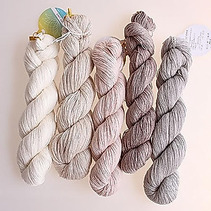 Lotus Yarns Swan Lake Lace Weight 50% Cashmere 40% Fine Wool 10% Angora Blended Hand Knitting Yarns for Comfortable Baby and Adult Clothing for Fashion Garment Baby Clothe (34-Camel Brown)