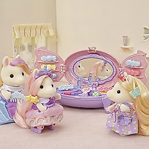 Calico Critters Pony's Vanity Dresser Set, Dollhouse Playset with Figure and Accessories