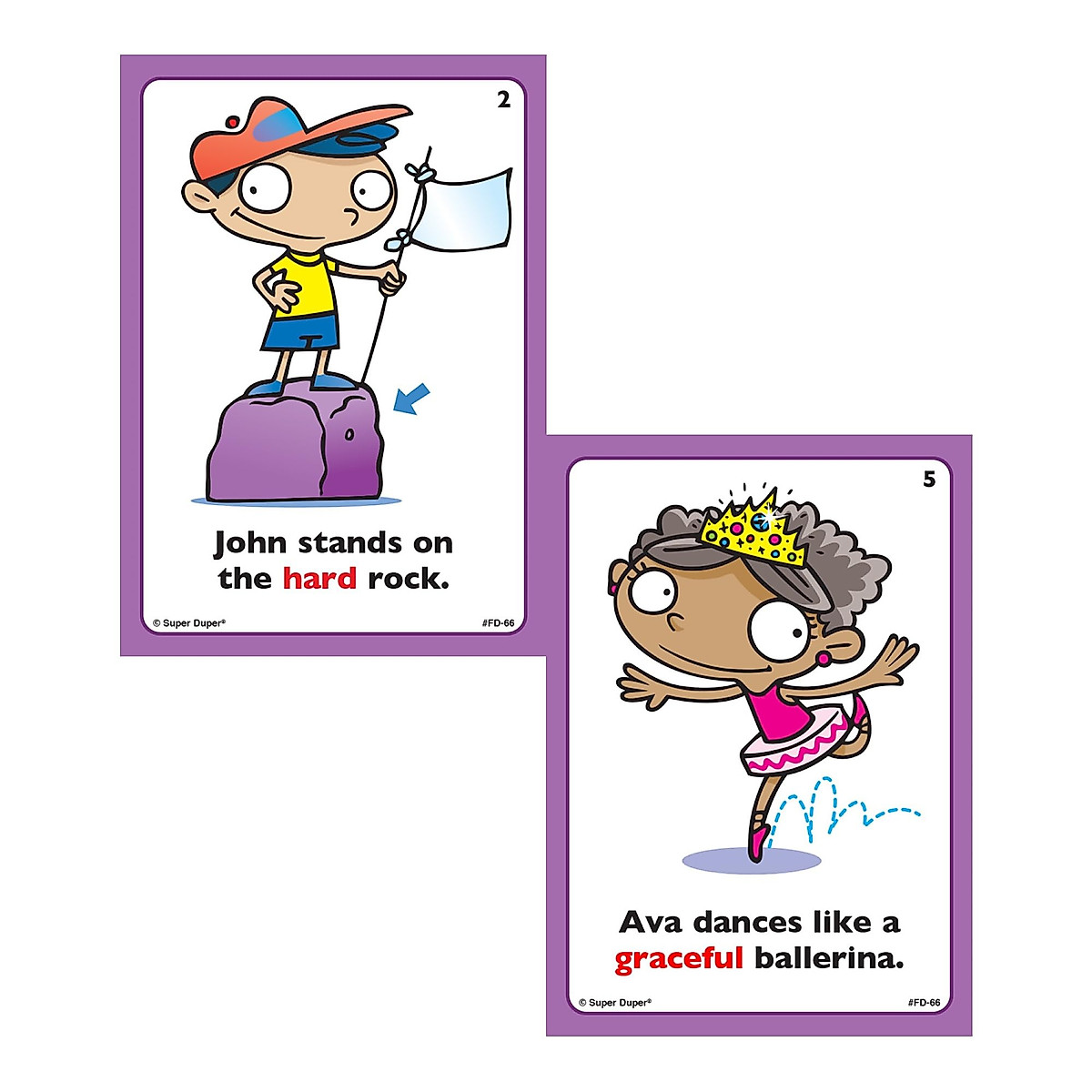 Adjectives Fun Deck Cards - Super Duper Educational Learning Toy for Kids