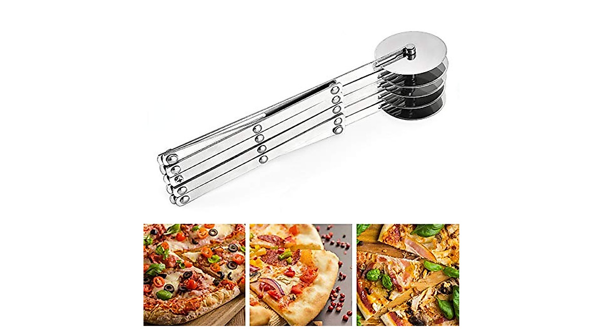 5 Wheel Pastry Cutter - Precision Pizza & Dough Slicer