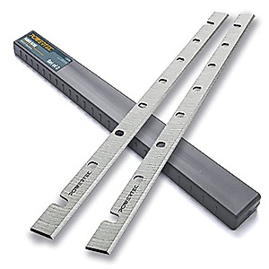 POWERTEC 12809V 12-1/2 Inch Planer Blades Replacement for DeWalt DW733 Planer, Replacement Woodworking Planer Knives for DW7332, Set of 2