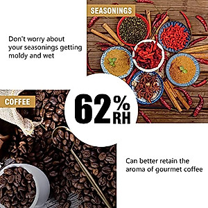 ZEALRVB 62% RH Humidity Pack 8 Gram 10 Packs 2-Way Humidity Control Packs for Herb Flower -Individually Wrapped -No Liquid Leakage…