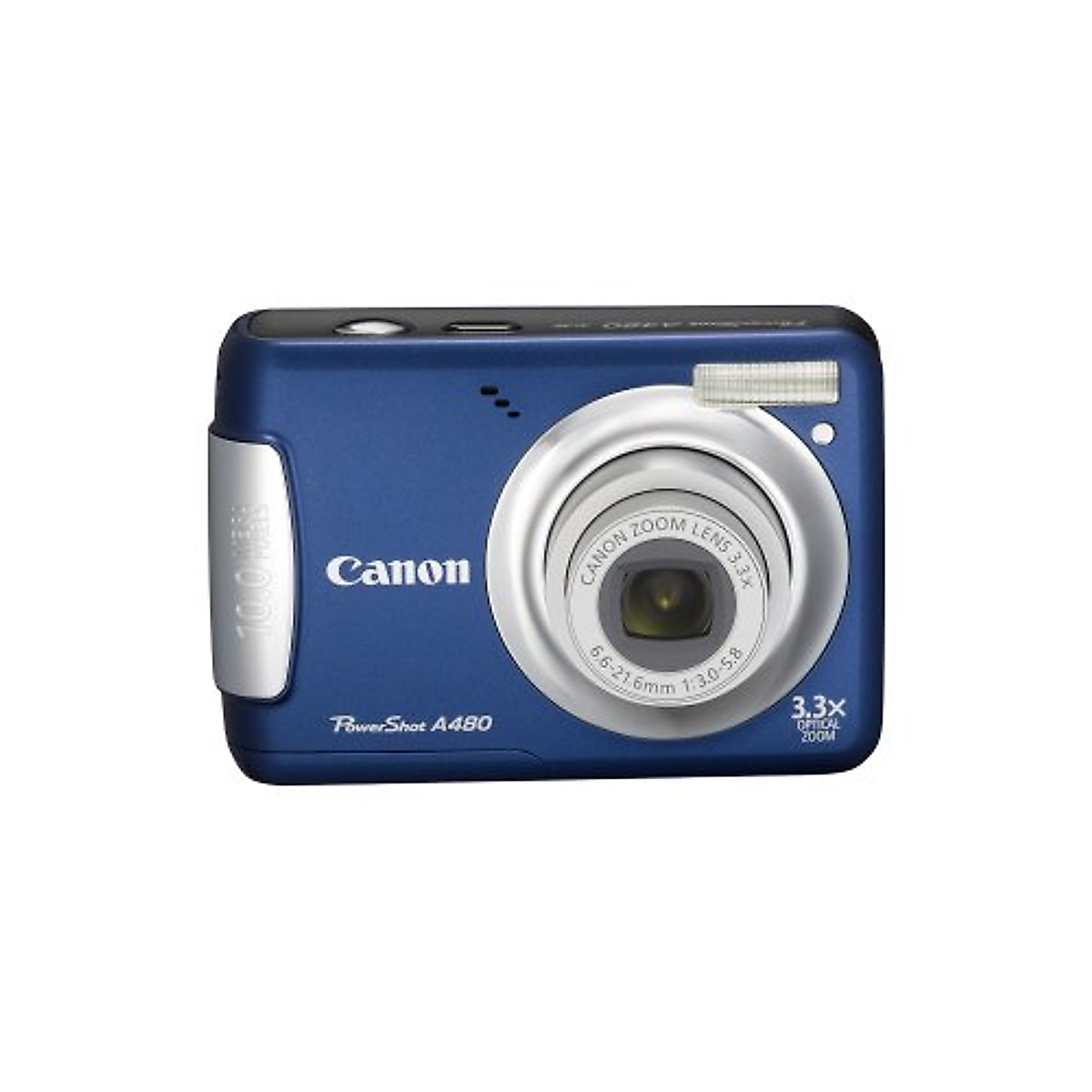 Canon PowerShot A480 10 MP Digital Camera with 3.3x Optical Zoom and 2.5-inch LCD (Blue)