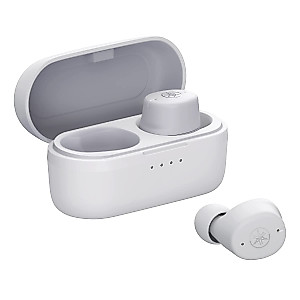 YAMAHA TW-E3C True Wireless Earbuds with Ambient Sound, Clear Voice Calling, & Gaming Mode (Gray), Small