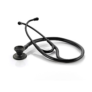 ADC Adscope 606 Ultra Lightweight Cardiology Stethoscope with Tunable AFD Technology, 28 inch Length, Tactical All Black