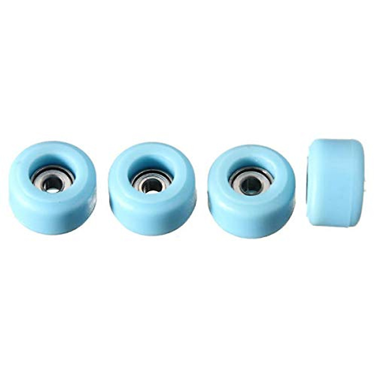 By CHILUVU - 4pcs Fingerboard Urethane Bearing Wheels Set For Wooden Fingerboard - Mechanical Parts