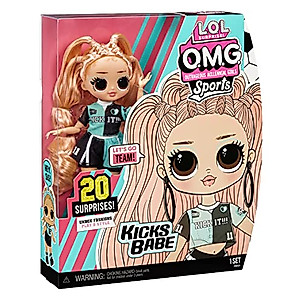 L.O.L. Surprise! LOL Surprise OMG Sports Fashion Doll Kicks Babe with 20 Surprises – Great Gift for Kids Ages 4+
