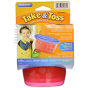 First Years Take&Toss Bowl with Lid, 6 Count