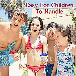 Upper Midland Products 200 Disposable Snow Cone Paper Cups Funnel 5 Oz