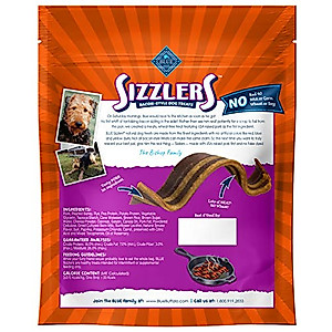 Blue Buffalo Sizzlers Natural Bacon-Style Soft-Moist Dog Treats, Original Pork 15-oz Bag