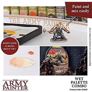The Army Painter Wet Palette for Acrylic Painting & Hydro Pack Paper Palette Bundle -Premium Wet Palette for Miniatures with 100 Palette Paper Sheets & 4 Wet Palette Sponges -Painting Palette with Lid