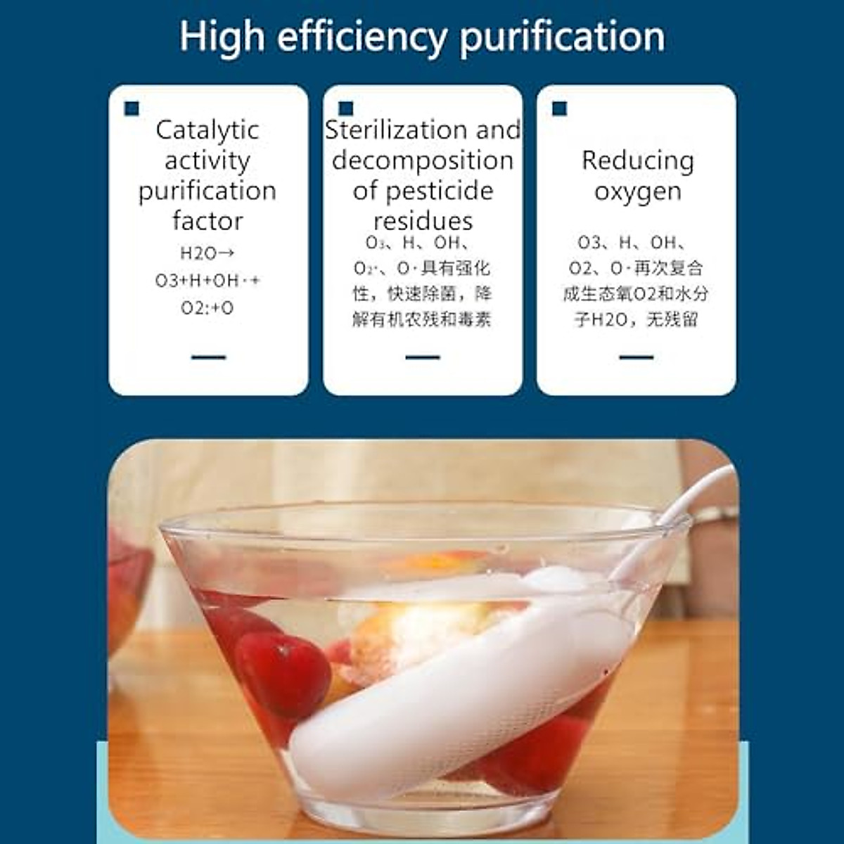 Portable Food For Fruits Vegetables Remove Residues Fruit Vegetable Washing Machine Food Sterilizer Household