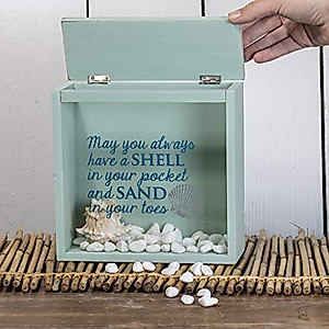 Foreside Home & Garden FDAD06158 Shells & Sand Keepsake Box