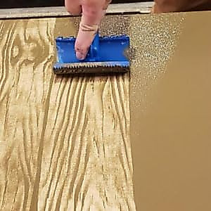 H HAGU LANDE Wood Grain Tool,Woodgraining Tool Kit Textured Paint Roller Soft Rubber, Natural Wood Grain Painting Maker Tool for DIY Wall Room Decor(3PCS)