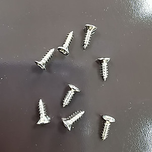 99 Lighting 1000pcs Round Pan Head Tapping Screws Laptop Notebook Computer Screws M1.7 countersunk Head Self-Tapping Screws for neon Flex 6x12mm and 8x16mm Clips Install