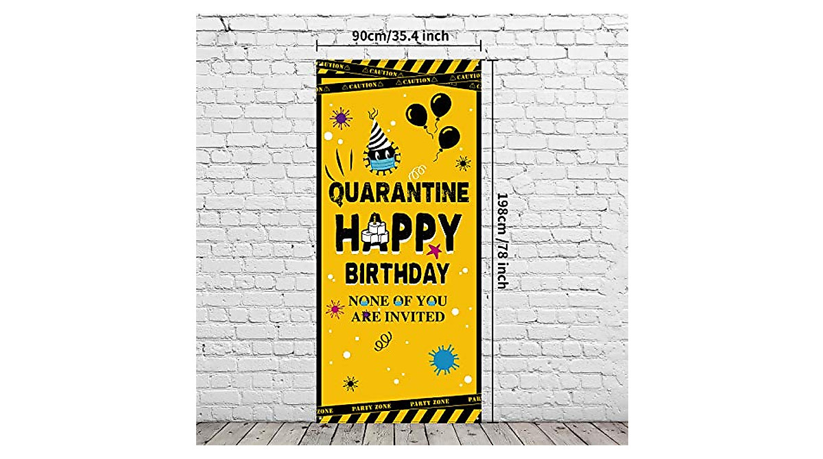Quarantine Birthday Decorations Banner for Memorable Parties