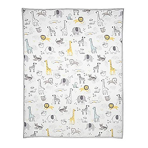 Lambs & Ivy Animal Jungle Cotton Jersey 4-Piece Crib Bedding Set - Multicolor