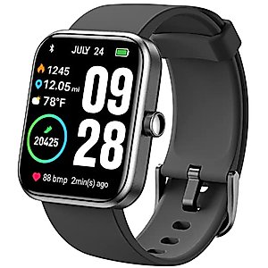 TOZO S2 Smart Watch Alexa Built-in Fitness Tracker with Heart Rate and Blood Oxygen Monitor, Sleep Monitor 5ATM Waterproof 1.69-inch HD Color Touchscreen for Men Women Compatible with iPhone & Android