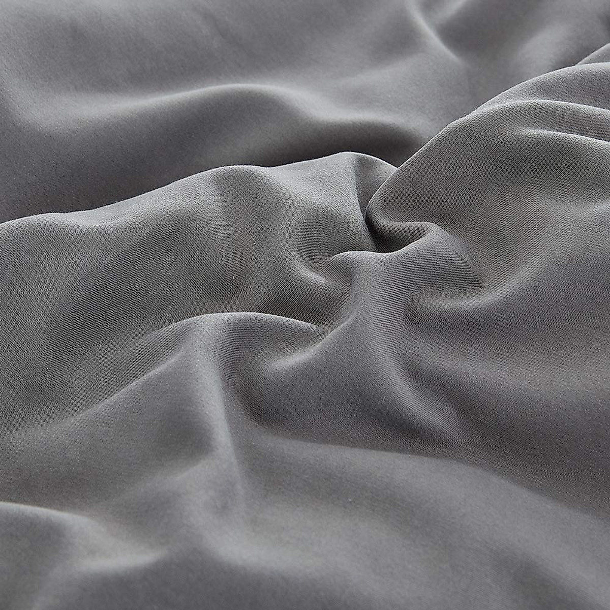 Cottonight Grey Comforter Sets Queen Dark Grey Comforter Queen Size Men Women Charcoal Grey Quilts Blanket Modern Solid Smoke Gray Bedding Comforter Set for Men Boys Adults