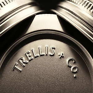 Trellis + Co. 316 Stainless Steel Wide Mouth Mason Jar Lids - 12 Pack - for Storage, Dry Goods, Pickling, Gifts - Durable & Rustproof - Mason Jar Tops
