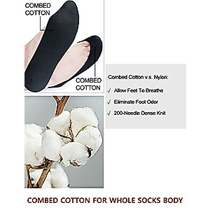 VERO MONTE 4 Pairs Non Slip No Show Socks (Black, 7-8.5) - Women Low Cut Socks