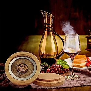 DUEBEL Cocktail Smoker Kit, Smoky Cocktail Lid with 4 Flavored Wood Chips and 1 Musket, Chimney Drink Smoker for Whiskey, Bourbon Old Fashioneds | Gift for Whiskey Lovers, Dad, Husband