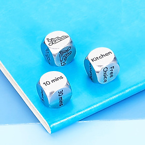 Anniversary Couple Gifts for Him Her Date Night Ideas for Boyfriend Girlfriend 11th Anniversary Steel Dice Gifts for Husband Wife Wedding Christmas Valentines Birthday Gifts for Women Men