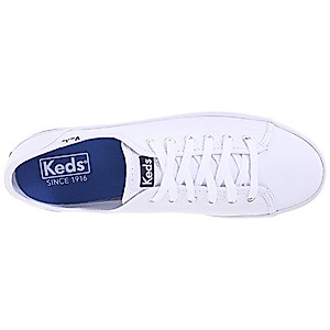 Keds Women's Kickstart Fashion Sneaker,White,8 M US