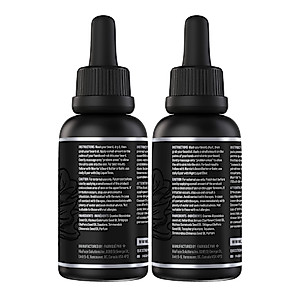 The Beard Struggle Tonic + Elixir Beard Oil Bundle - Silver Collection - Grooming Beard Oil - Softens, Moisturizers, and Strengthens Beard Growth - Pack of 2, Viking Storm