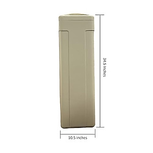Structural (BT-1134-AL-1) 11" X 34" Square Brine Tank Almond