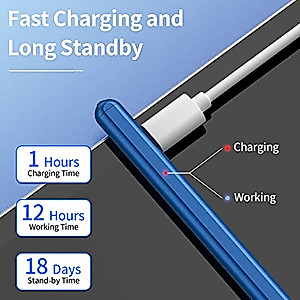 Stylus Pens for Touch Screen, Rechargeable ipad Pencil with Scratch-Resistant Function, Universal Stylus Pen for Apple iPad/iPhone/Phone/Tablet/Chromebook All Touch Screen Devices