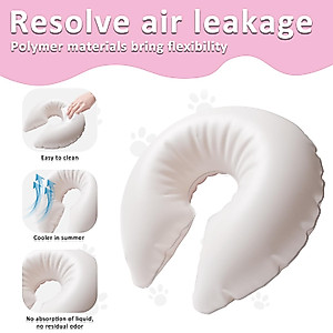 Winmily Dog Donut Collar,Breathable Soft Inflatable Dog Cone Collar for Large Medium Small Dogs Cats Alternatives After Surgery,E Collar,Elizabethan Collar for Dogs Recovery-Pink