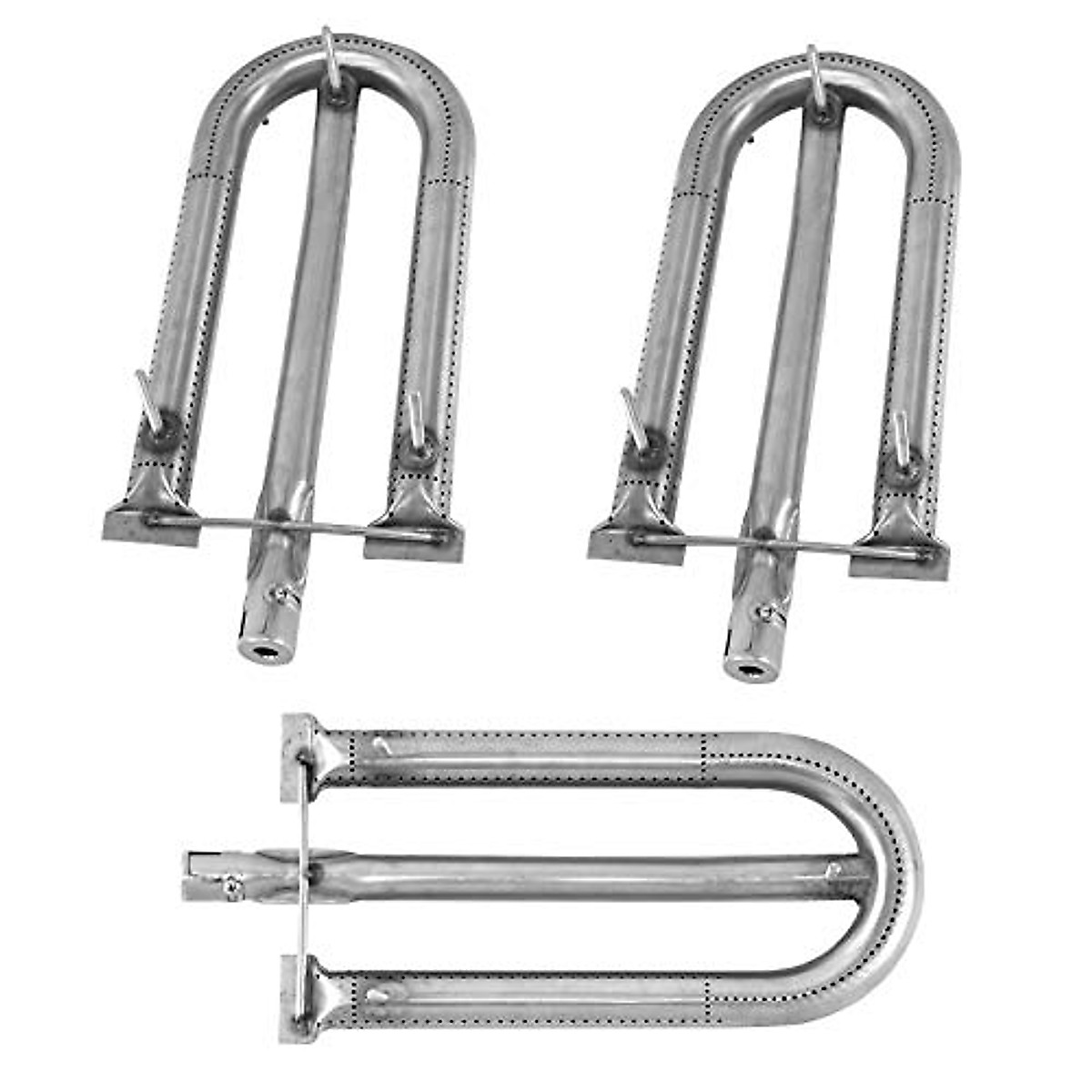 Folocy 14 1/2" x 6 1/4" Stainless Steel Gas Grill Burner Pipe Tubes BBQ Gas Grill Replacement Parts Accessories Kit for American Outdoor Grill 24NB, 24NG, 24NP, 24PC, 30NB, 30PC, 36NB, 36PC