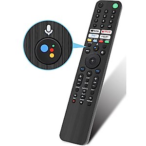 Gvirtue Voice Remote Control RMF-TX520U for Sony TV, Replacement for Sony Bravia OLED LED 4K 8K UHD Smart Google TV, with YouTube, Netflix, Disney+, Prime Video Buttons (6.0 Version)