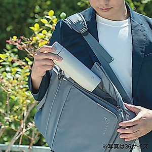 Zojirushi Mahobin SM-ZB48-GM Water Bottle, Seamless 16.9 fl oz (480 ml), Screw, Stainless Steel Mug, Matte Green, Integrated with Strings and Washer, Easy to Clean, Only 2 Pieces