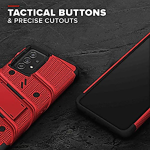 ZIZO BOLT Series Galaxy A52 5G Case Red & Black