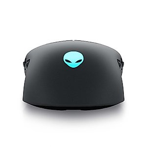 Alienware AW720M Tri-Mode Wireless Gaming Mouse - 2.4GHz Wireless, Bluetooth 5.1, 26,000 DPI, 8-Fully Programmable Buttons, Magnetic Snap Charging Adapter USB-A to USB-C Cable - Dark Side of The Moon