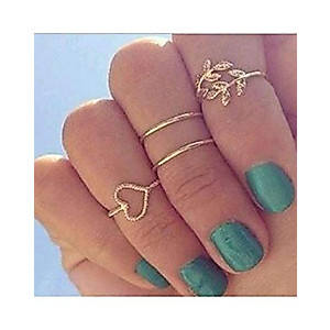 ICYROSE 925 Sterling Silver w/Crystal Above Knuckle Ring Mid Finger Top Stacking or can use for Toe Ring summer women's Size 3.5 (Swirls 20670)