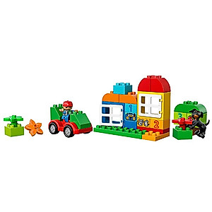 LEGO DUPLO All-in-One-Box-of-Fun Building Kit 10572 Open Ended Toy for Imaginative Play with Large Bricks Made for Toddlers and preschoolers (65 Pieces)